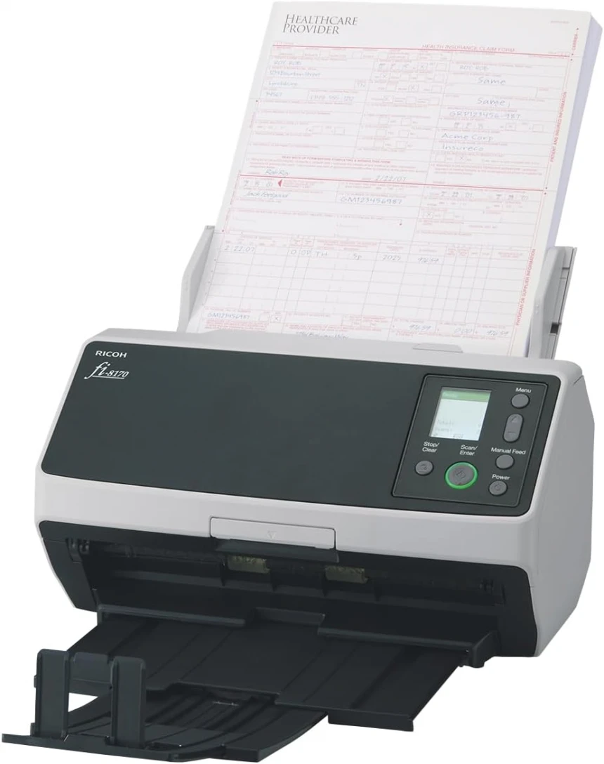 RICOH fi-8170 document scanner A4 adf duplex USB 3.0 LAN