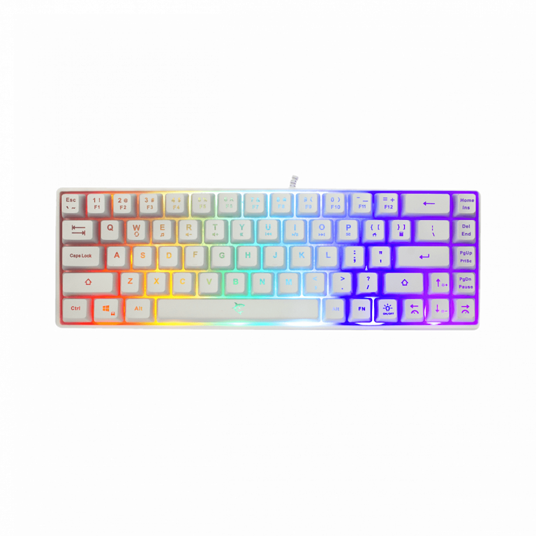 Žična gejmerska tastatura White SHARK GK 2201 RONIN Bela US