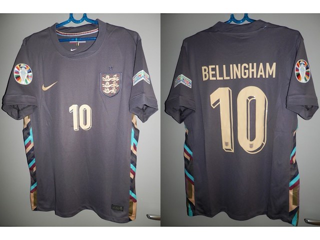 Engleska dres (EURO 2024) Bellingham 10 Away England