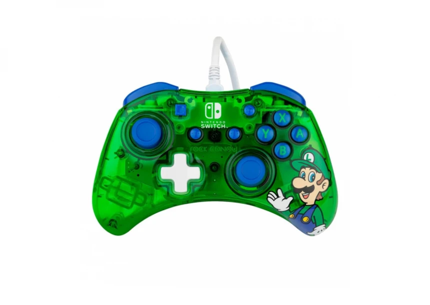 Nintendo Switch Wired Controller Rock Candy Mini Luigi