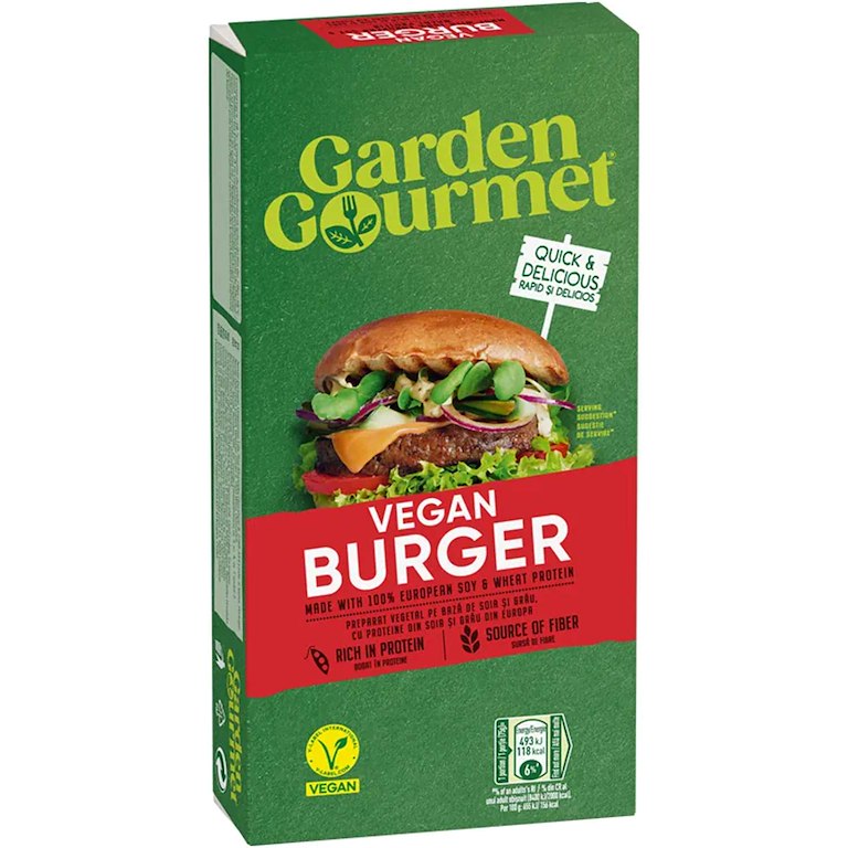 Garden gourmet burger vegan sntl 300g garden gourmet