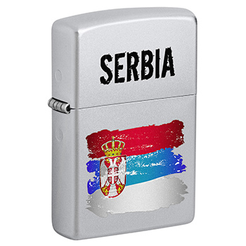 Zippo upaljač "Serbia + zastava"