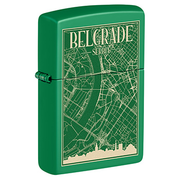 Zippo upaljač "Beograd - Mapa"