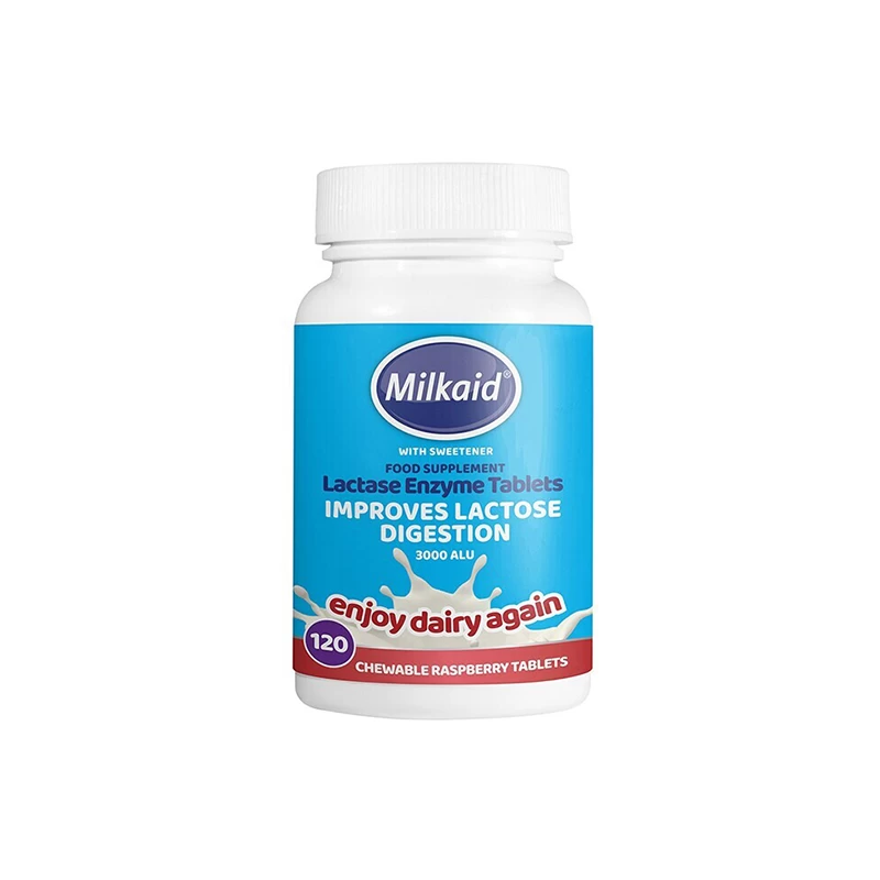 Milkaid tablete za žvakanje namenjene su osobama sa otežanim varenjem laktoze 120 tableta