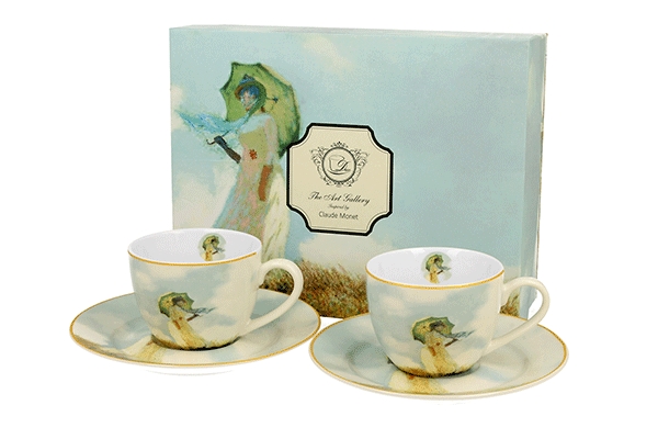 Set espresso šolja Claude Monet- Woman with Parasol / 2 90 ml