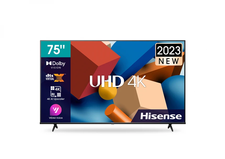 Televizor Hisense H75A6K Smart LED, 4K UHD, 75"(190cm), DVB T/C/T2/S2