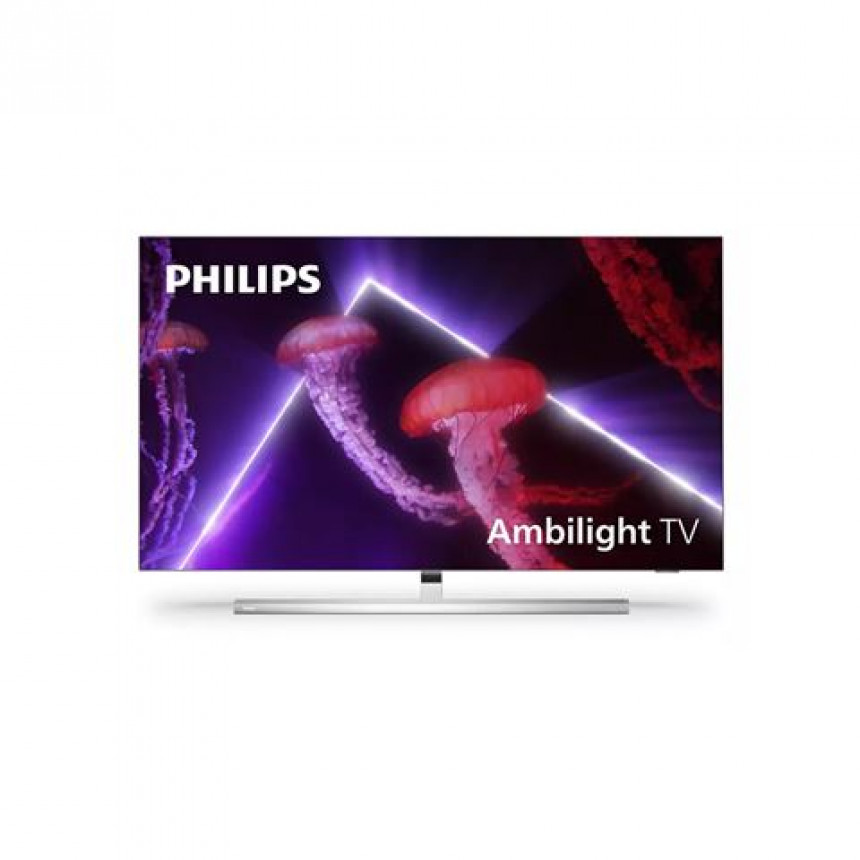 Televizor PHILIPS OLED TV 55OLED807/12, 4K, 120hz, ANDROID, AMBILIGHT, SIVI