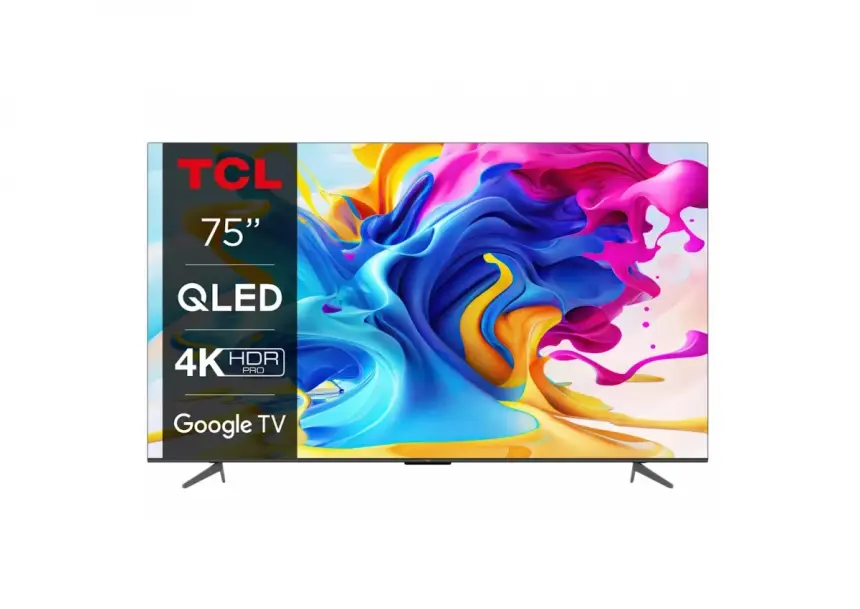 Televizor TCL 75C645/QLED/75"/4K HDR/60Hz/GoogleTV/crna