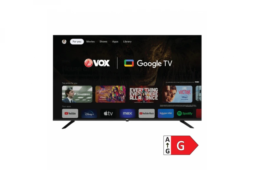 VOX smart 4K TV 65" VOX-65GOU205B