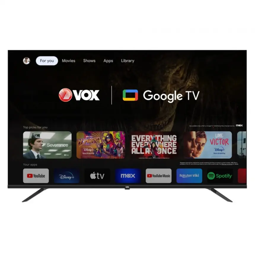 Televizor Vox 55GOU080B Smart, LED, 4K UHD, 55"(140cm), DVB-T2/C/S2