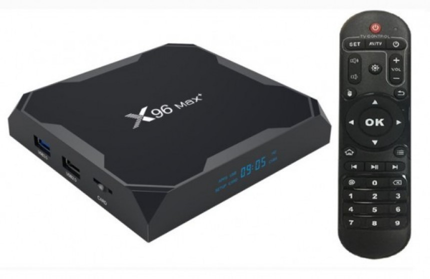 Smart TV Box Gembird X96 MAX+ - 2/16 GB DDR3, S905X3 4 jezgra, Mali-G31MP 4K, KODI, Android 9.0