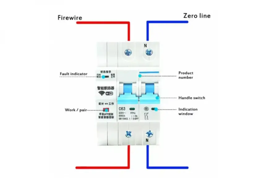 ZIGBEE-SMART-SWITCH BREAKER Gembird Tuya prekidac-osigurac APP Glasovna kontrola Alexa Google Smart