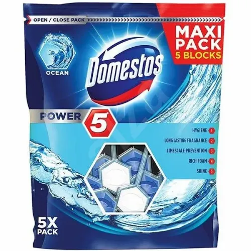 Domestos osveživač za WC šolju ocean 5X55g