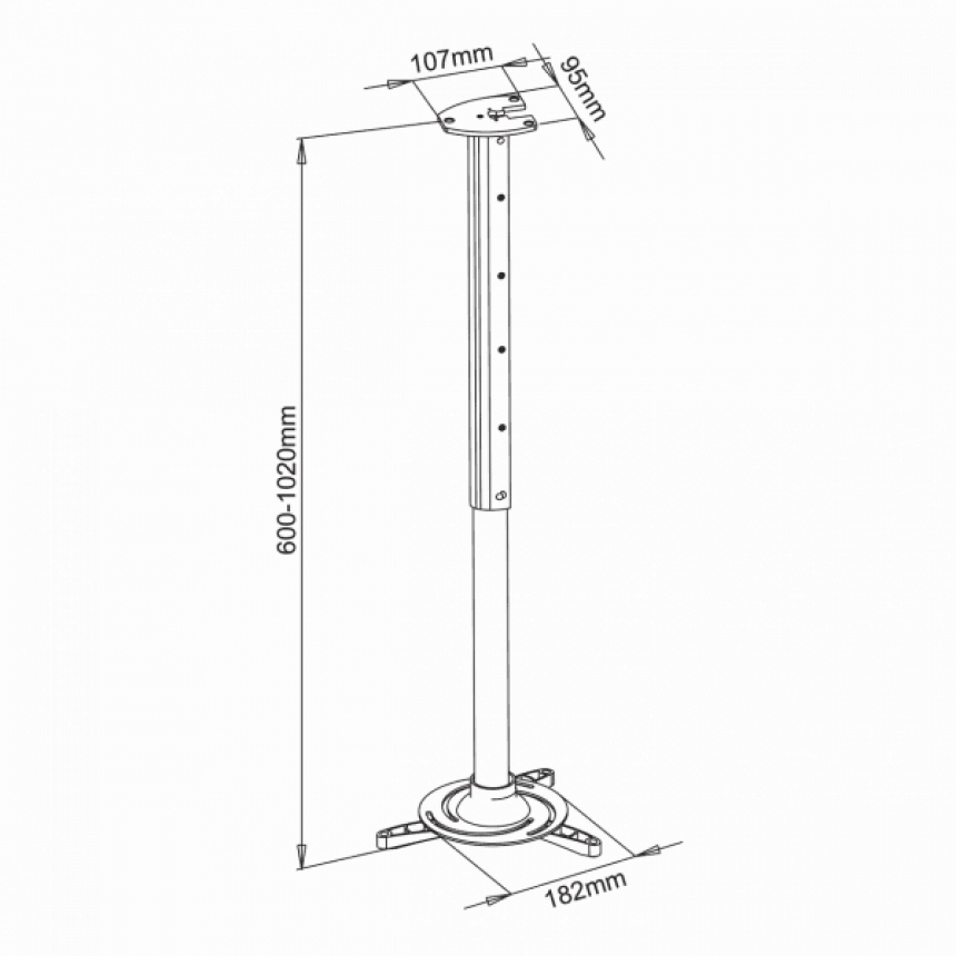 S BOX PM 102 XL, Nosac projektora