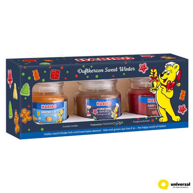 SVEĆA MIRISNA SET 3/1 3X85g HARIBO WINTER-CHRISTMAS BAKERY,WINTER FUN,COZY HOME