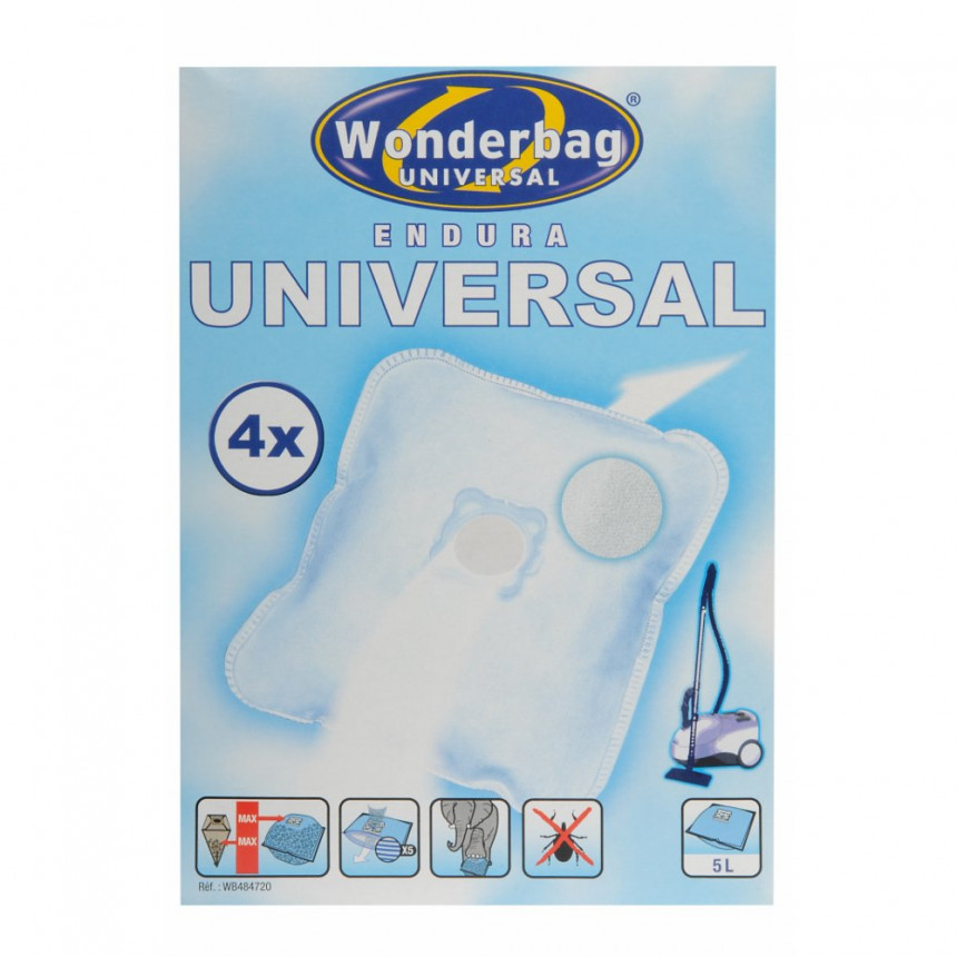 Kese za usisivač Rowenta WB 4847 WONDERBAG ENDURA set 4 univerzalne kese + adapter