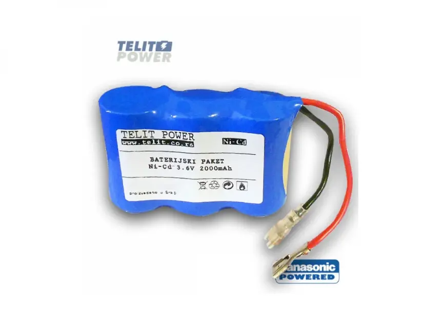 Baterija NiCd 3.6V 2000mAh za usisivač