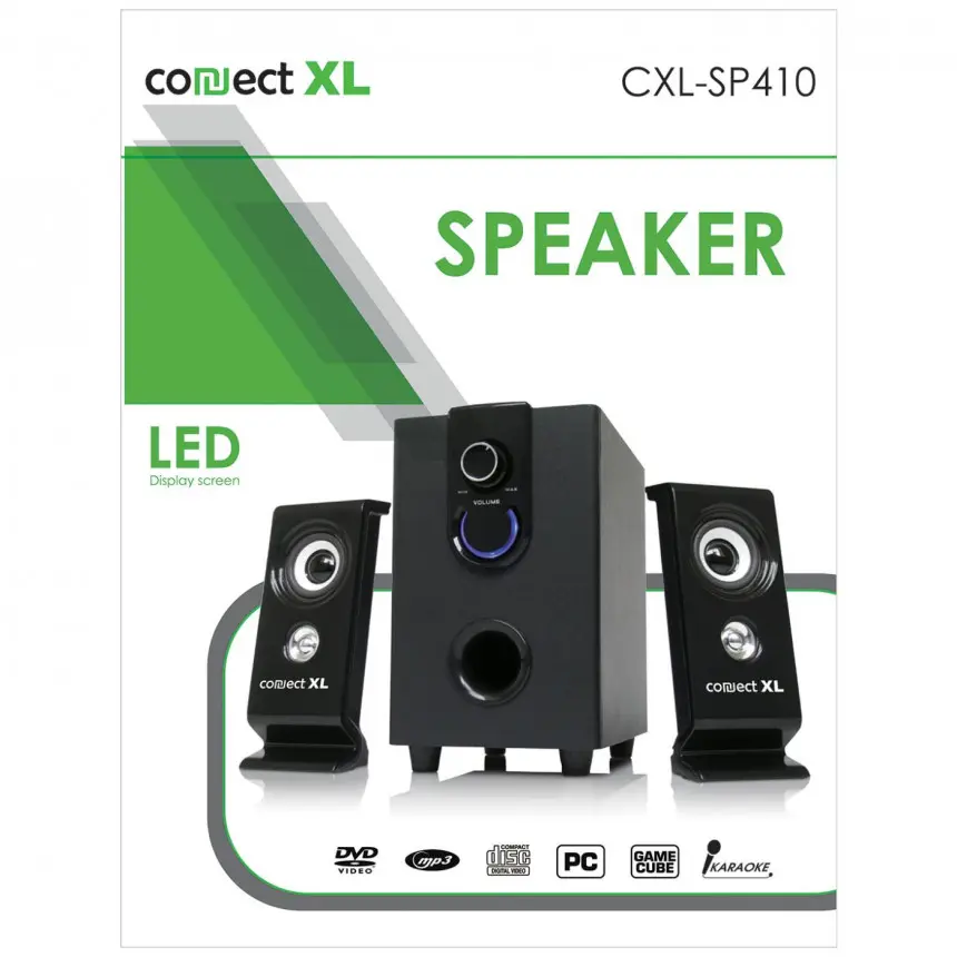 Connect XL Zvučnik, set, 2.1, AC 220V, crna boja - CXL-SP410