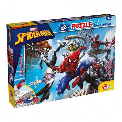 Slagalica Lisciani 48Pcs Marvel Spiderman 2U1 Složi I Oboji 99627