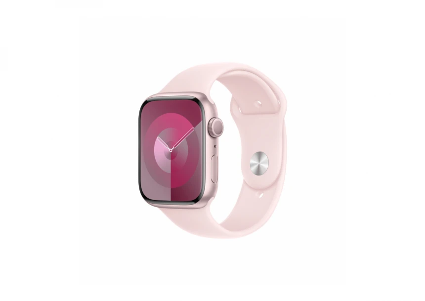 Apple Watch S9 GPS 45mm Pink with Light Pink Sport Band - M/L