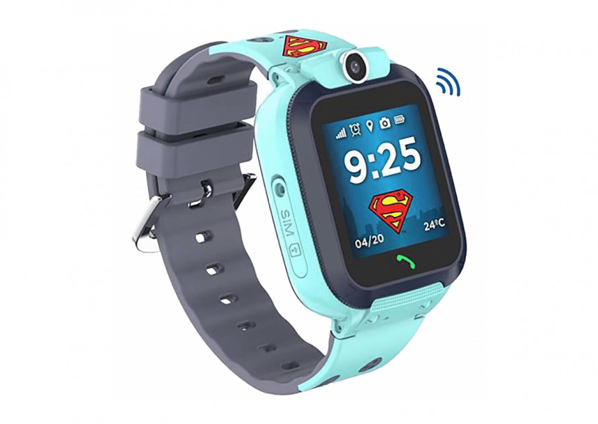 DC Pametni sat , Superman, SOS tipka, slot za SIM card - SUPERMAN Waterproof SmartWatch