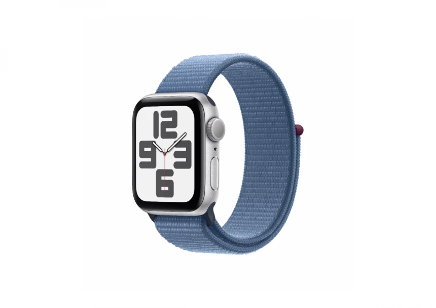Apple Watch SE GPS 40mm Silver with Winter Blue Sport Loop