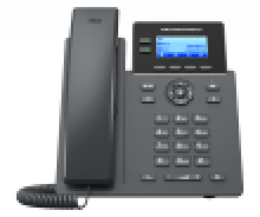 Grandstream GRP-2602 Carrier-grade Essential 2-line/4-SIP VoIP HD telefon, LCD 132x48 displej i 2 x UTP porta 10/100Mb/s