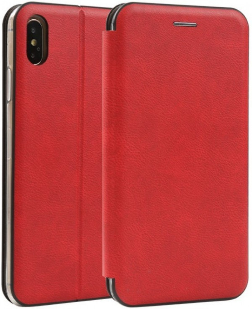 MCLF11-XIAOMI Redmi Note 10 Pro 4g * Futrola Leather FLIP Red (299) 41874