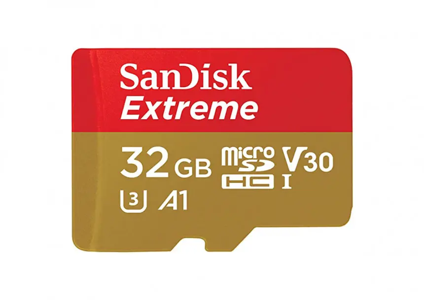 Sandisk sdhc 32gb extreme micro 100mb/s v30 uhs-i u3+ sd adap.