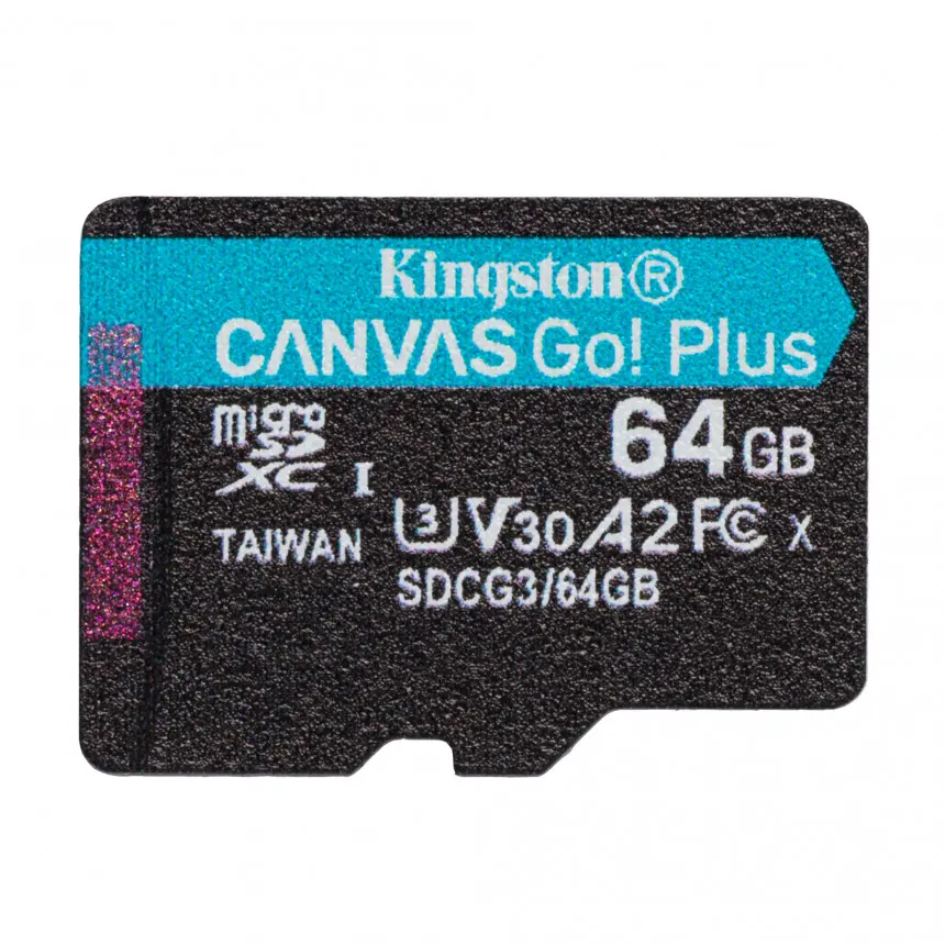 KINGSTON Mem.kart.bez adaptera Canvas Go! Plus microSD 64GB