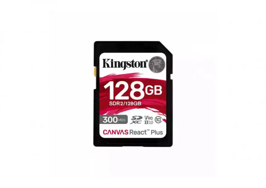 SD Card 128GB Kingston Canvas React Plus SDR2/128GB