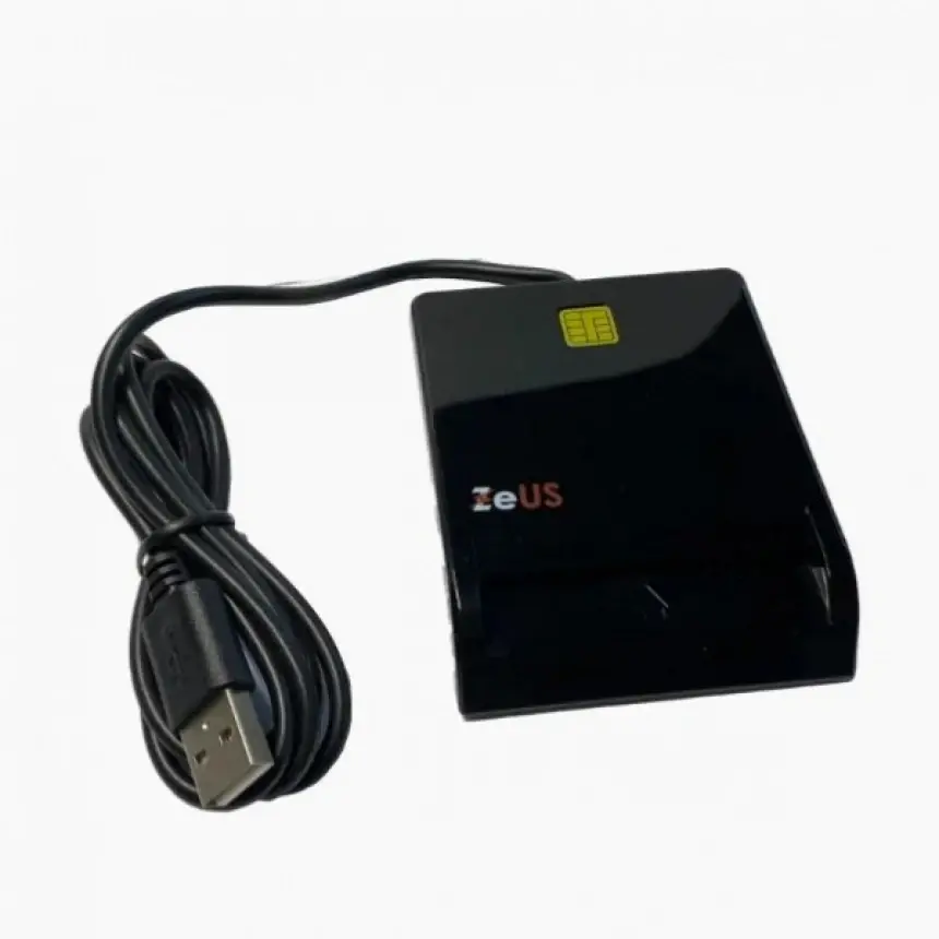 Čitač smart kartica ZeUs CR814 (za biometrijske lične karte), USB