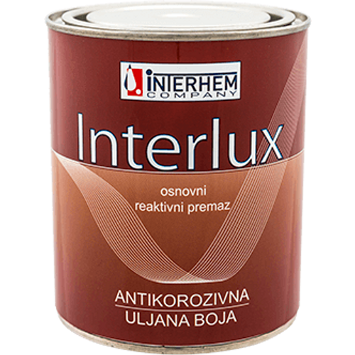 INTERLUX Antikorozivna uljana boja 25kg siva/crvena