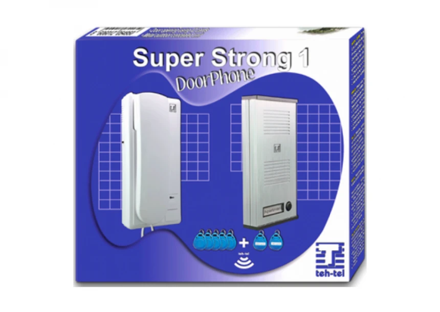 Teh-Tel Audio interfon za 1 korisnika sa ID &#269;ita&#269;em SUPER STRONG 1