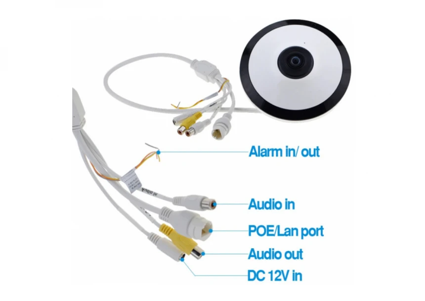 Dahua Kamera IPC-EW5541-AS, Panorama, IP, IC LED-10M, 5MP, sa mikrofonom, SD CARD, Heat Map funkcija