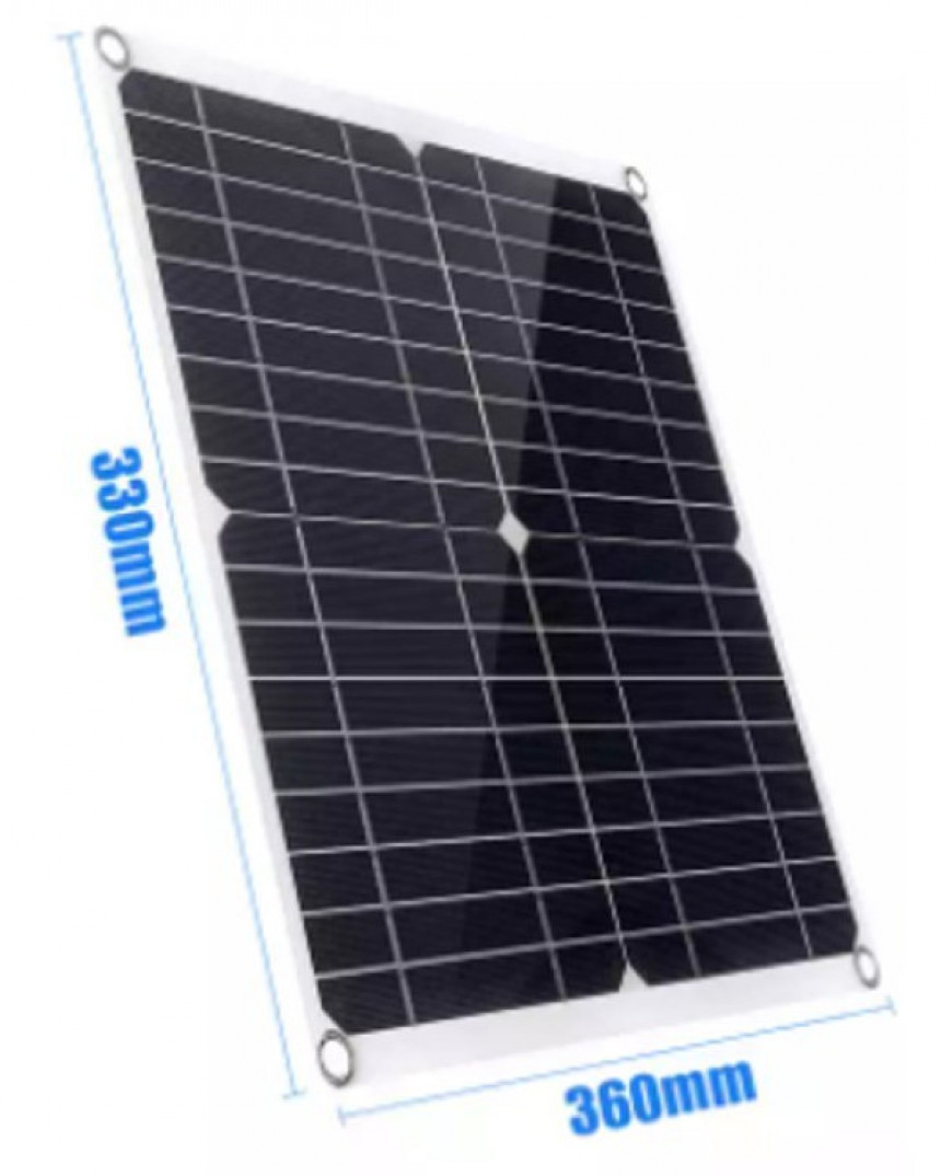 SOL-PANEL20W RV Solarni panet USB spoljni, vodootporni 43773