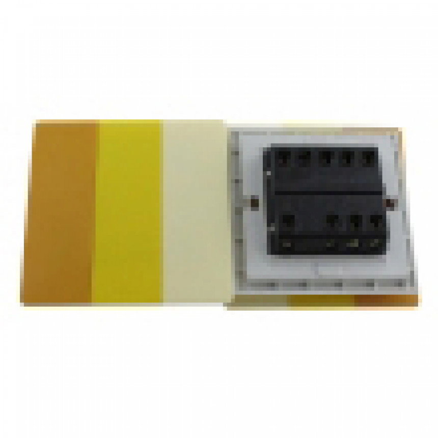 Zidni prekidač ART F serije, tropolni, klasični i/ili naizmenični 250V - 10А, žuta Pantone paleta boja, model ARTF6