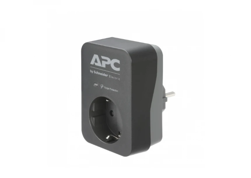APC Essential SurgeArrest 1 Outlet Black 230V Germany PME1WB-GR