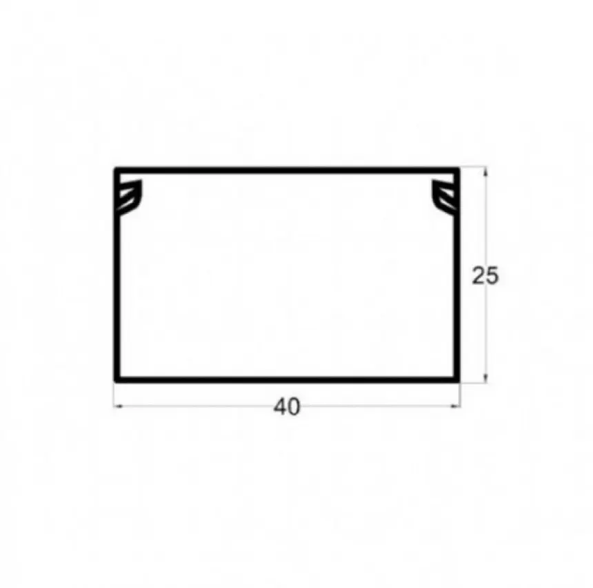 Kanalica ME-40x25mm 2m samolepljiv kablovski kanal PVC 38713