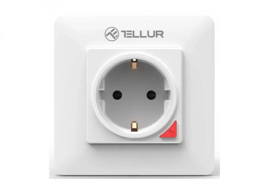 SMART WIFI ZIDNA UTICNICA TELLUR AC 16A 2400W BELA