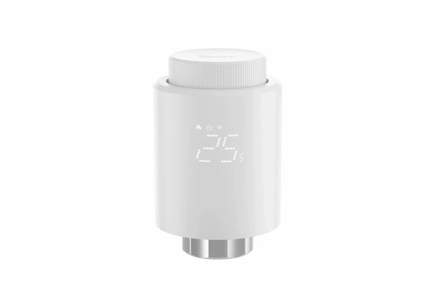 SONOFF TRVZB smart-home Zigbee 3.0 EFR32MG22 termostatski radijatorski ventil, prikaz ciljane temperature, eWeLink app / Amazon Alexa / Google Assistant, napajanje 3x1.5V AA baterije, adapteri za ...