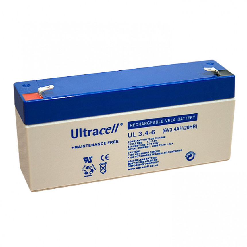 Žele akumulator Ultracell 3,4 Ah 6V/3,4-Ultracell