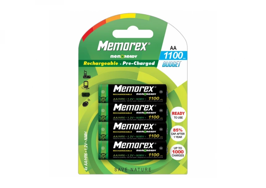 Baterije Memorex MEA0785 1100mAh AA 1/4