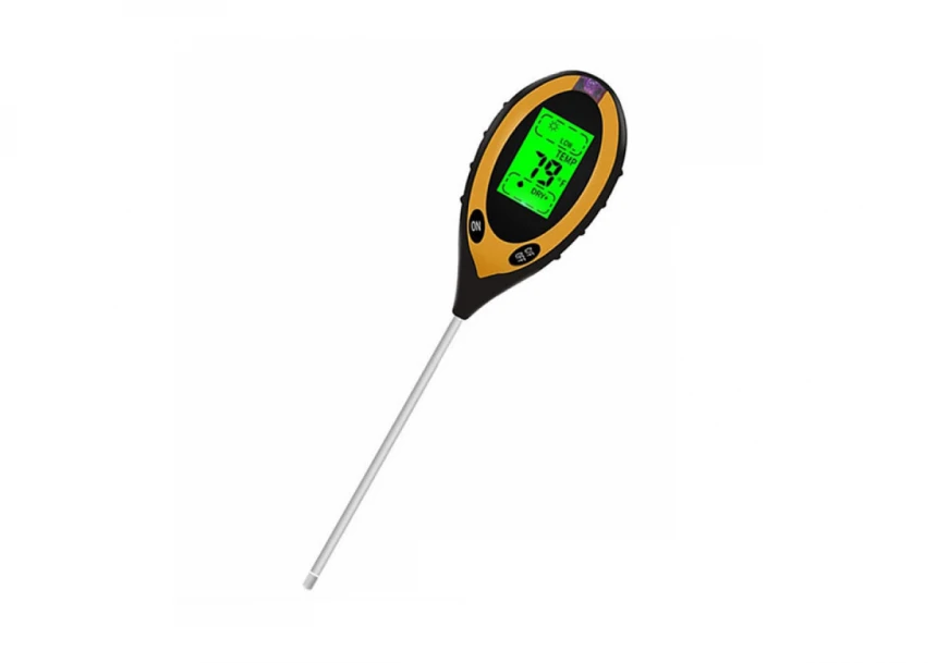 Noyafa TR-02 detektor za testiranje zemljišta 4-u-1 – kiselost zemljišta (pH), vlažnost, temperatura, ambijentalna osvetljenost, LCD ekran, dužina instrumenta 315mm / sonde 195mm