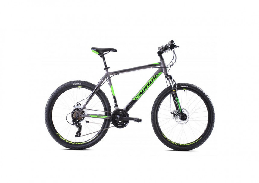 Bicikl Capriolo MTB OXYGEN 26" 21HT Sivo-neon zelena (920423-20)