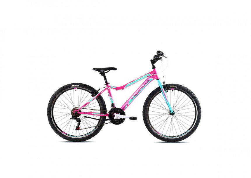 Bicikl Capriolo Mtb diavolo dx 600 26" 18 brzina pink-tirkiz 17" (921362-17)
