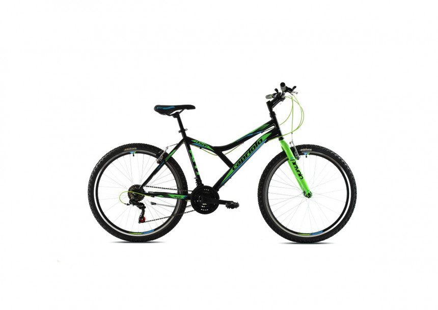 Bicikl Capriolo Mtb diavolo 600 26" 18HT crno-zelena 17" (920320-17)