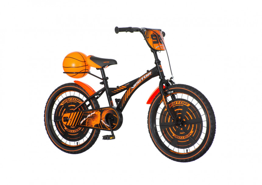 Dečiji bicikl BAS200 Basket Visitor 20" Crno-narandžasti 2018