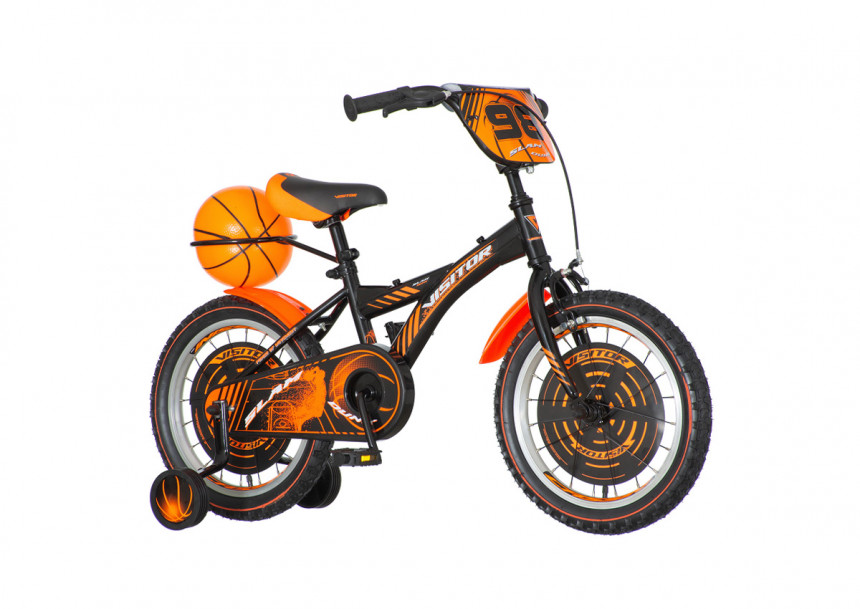 Dečiji bicikl BAS160 Basket Visitor 16" Crno-narandžasti 2018