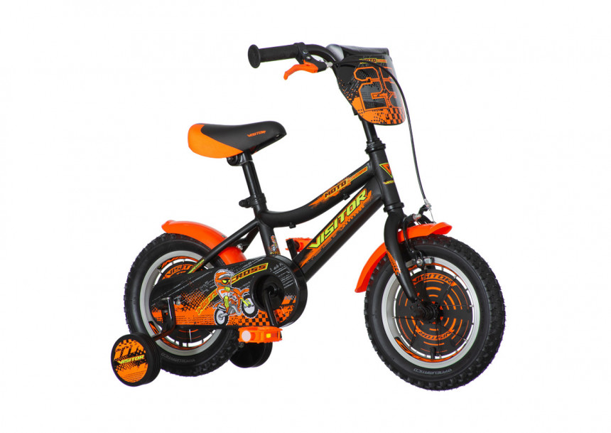 Dečiji bicikl MOT120 Moto cross Visitor 12" Crno-narandžasta 2020